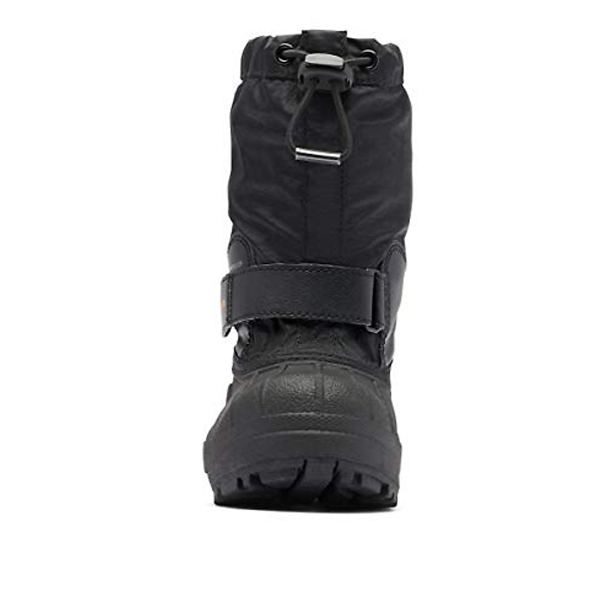 Columbia unisex child Powderbug Forty Snow Boot, Black/Orange Blast, 5 Big Kid US