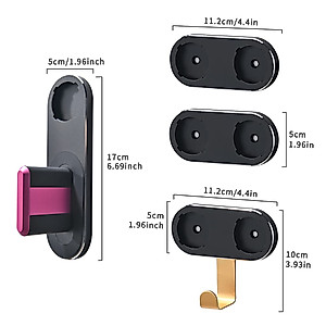 Luvitory Hair Iron Holder for Dyson Airwrap Styler, Metal Organizer Storage Rack, Curling Iron and Accessories Organizer Rack, Suitable for Home Bedroom Bathroom