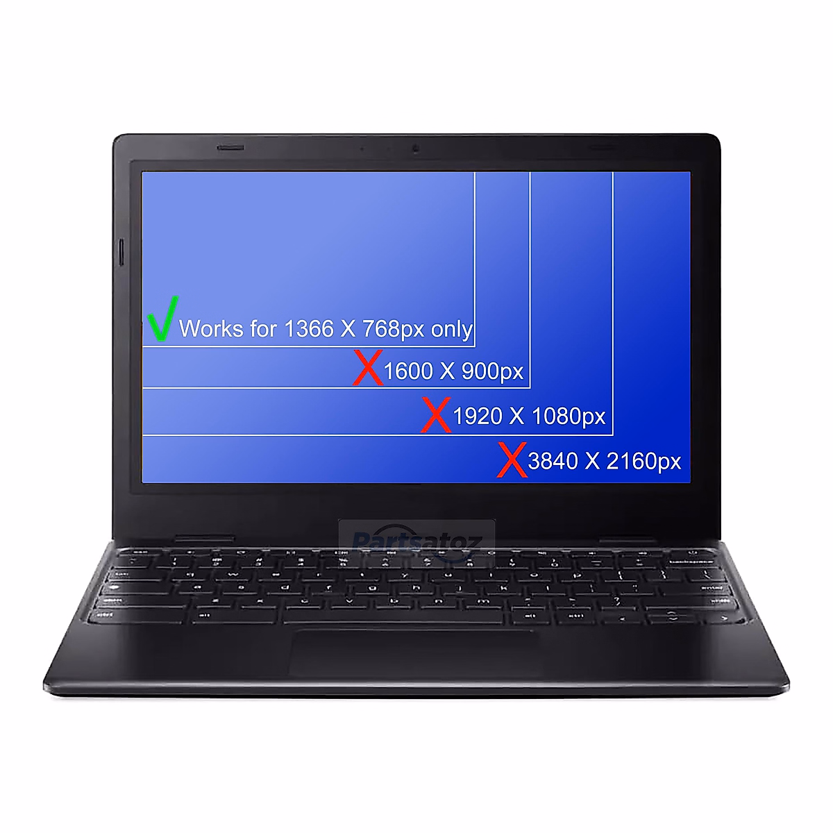 Rinbers 11.6" HD 30Pins Non Touch LCD Screen Display LED Panel Replacement for Dell Chromebook 11 3120 P22T 3180 3181 3100 5190 3110 P29T Latitude 3150 3160 3189 3190 for Acer C731 C732 C733 C734 C736