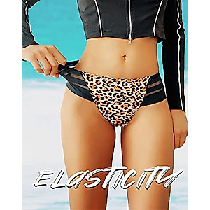 chelectnis Women Thongs Underwear Sexy Lace Bikini Panties Low Rise T Back Seamless Thongs,3 Pack,No Show Stretch Hipster