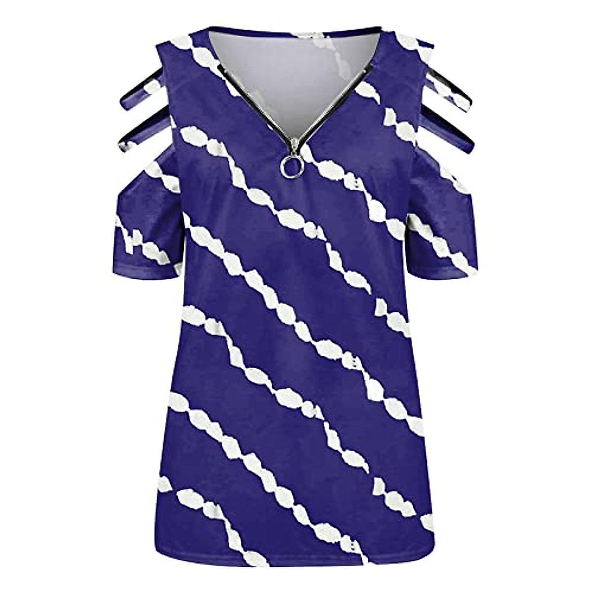 Deals Top for Women Cut Out Tops for Women MGK Shirt Black and White Striped Shirt Women Tshirt Yarn Tops for Teens Happy Birthday Shirt Peplum Blouse Work Shirts for Women