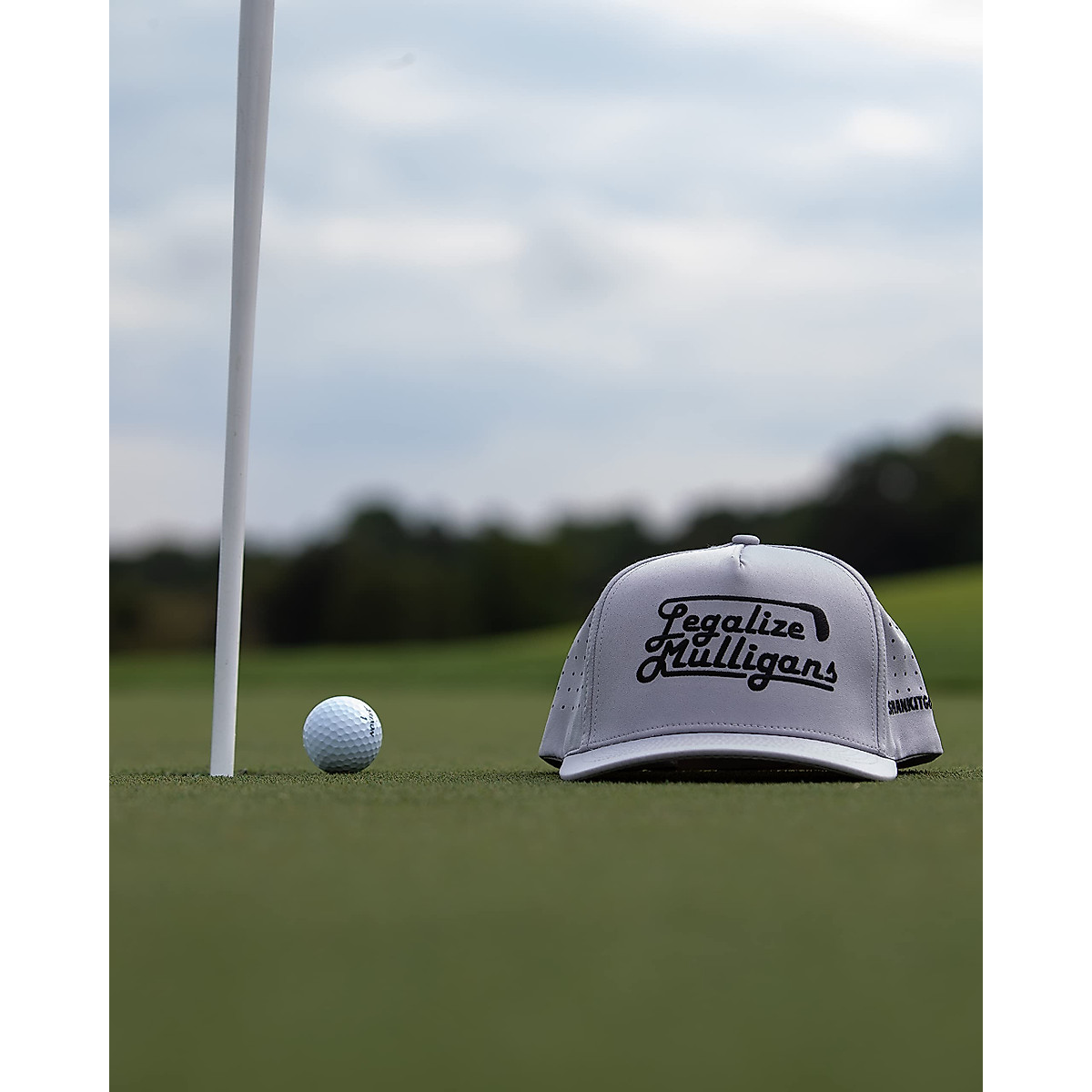 SHANKITGOLF Legalize Mulligans Funny Golf Hat Adjustable Golf Hat Mens One Size Fits All Gray