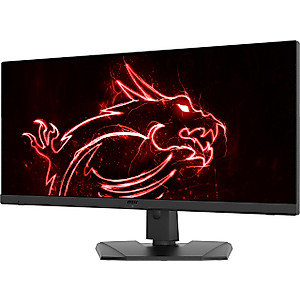 MSI MPG341QR, 34" Gaming Monitor, 3440 x 1440 (UWQHD), IPS, 1ms, 144Hz, G-Sync Compatible, HDR 400, HDMI, Displayport, USB Type-C, Tilt, Swivel, Height Adjustable,Black