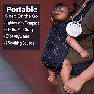 Adaptive Sound Technologies LectroFan Alpha Portable Sleep Sound Machine with 7 Soothing Non-Looping Guaranteed Sounds with Fan, Heartbeat & White Noise for Babies Toddlers & Adults