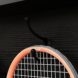 Homsee Modern Hall Tree with Storage Bench, 4-in-1 Entryway Bench with Coat Rack, Tall Hall Tree with 7 Metal Hooks, Shelves & 10 Cubes for Hallway, Living Room, Black (39.4”L x 15.7”W x 68.5”H)