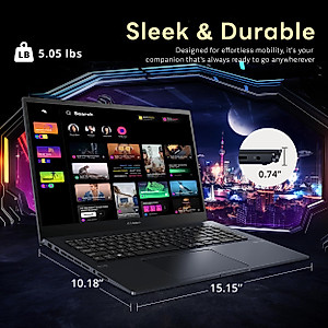 ASUS Zenbook Pro 17 Laptop, 17.3" Pantone Validated Display, AMD Ryzen 7 6800H, 8GB LPDDR5, 2TB PCIe SSD, Backlit Keyboard, WiFi 6E, Fingerprint, Win11 Pro, Tech Black, 32GB Hotface USB Card