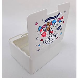 Friend Sanrio Hello Kitty Cute Box with One Touch Open Lid, Makeup Case, Accessory Case, Cosmetic Case, 4.2in x 3.5in x 2.1in