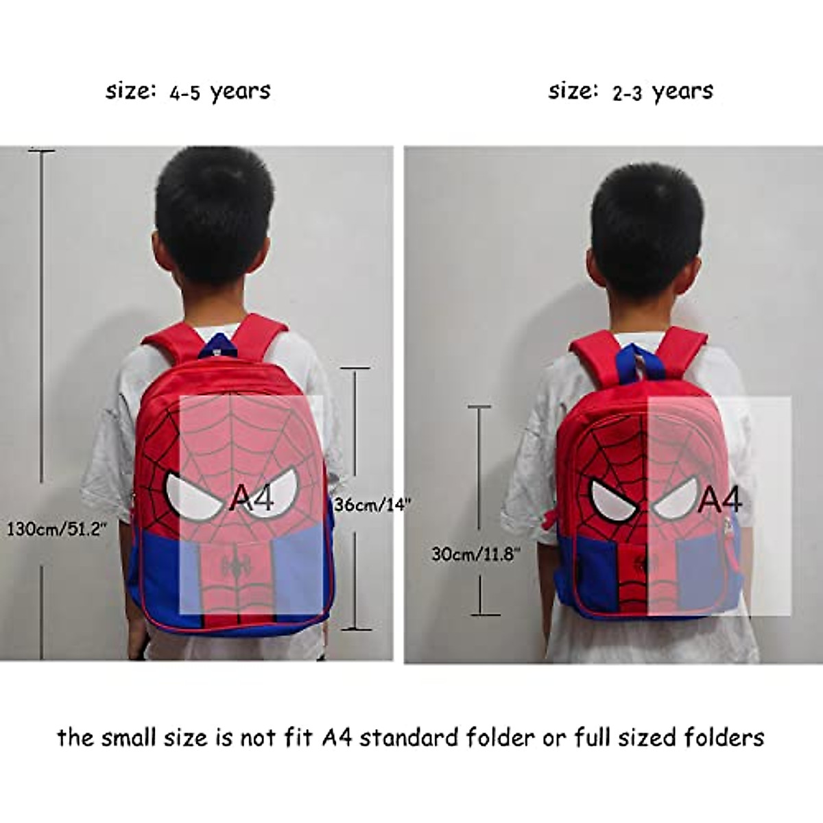 Boqiao Little Kids Toddler Backpack,Waterproof Bookbags for Boys Girls Age 2-3 Years Old