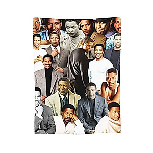 Blanket Denzel Washington Soft and Comfortable Wool Fleece Throw Blankets for Sofa Office car Camping Yoga Travel Home Decoration Cozy Plush Beach Blanket Gift