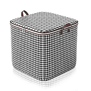 RnemiTe-amo Clothes Organizer Storage Bags, 180L Foldable Blanket Storage Bags with Durable Handles Thick Fabric for Organizing Bedroom, Closet, Clothing, Comforter,Bedding, Sturdy Zippers (180L)