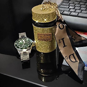 CYWJ 2Pcs Lipstick Organizer, Leather Lip Gloss Holder Storage with Keychain, Girls travel Lipgloss Makeup Case for Purse Perfume Fingernail Polish (Classic)