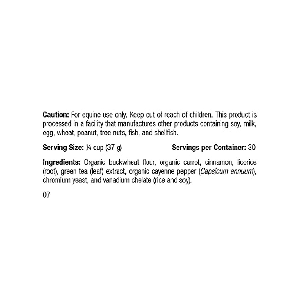 Standard Process Equine Metabolic Support - Whole Food Horse Supplies for Glucose Metabolism and Antioxidant Activity with Green Tea Extract, Cayenne Pepper, Licorice Root - 40oz
