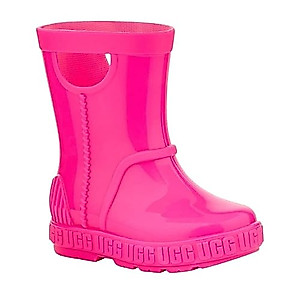 UGG Kids K Drizlita Rain Boot, Taffy Pink, 10 US Unisex Toddler