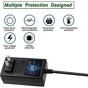 Replacement Shark VM252 Vacmop Charger Power Adapter Compatible with Shark VM252 VM252C QM252 VM250 Cordless Hard Floor Vacuum Mop Magnetic Charger (DC Charger)