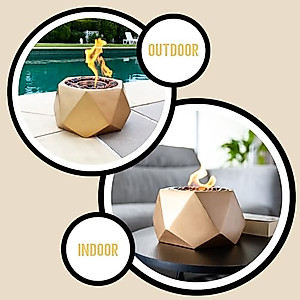 Indoor Tabletop Fire Pit Bowl Mini Fire Pit for Table Top Fire Pits Indoor Firepit Tabletop Smores Small Fire Pit for Patio Table Fireplace Counter Top Fire Pit Fire Bowls for Pool Outside Balcony