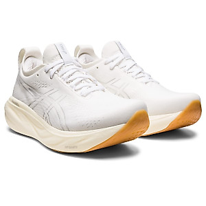 ASICS Women's Gel-Nimbus 25 Running Shoes, 8.5, White/White