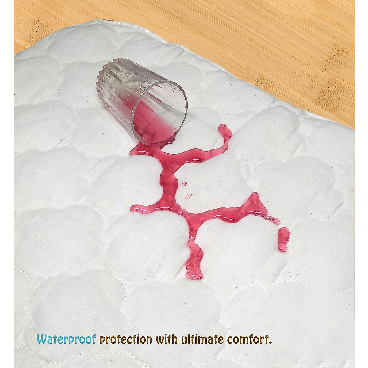 Snoozy Flannel Cotton Anti Allergy Waterproof Multi Use Pad, 18" x 27", 2 Pack