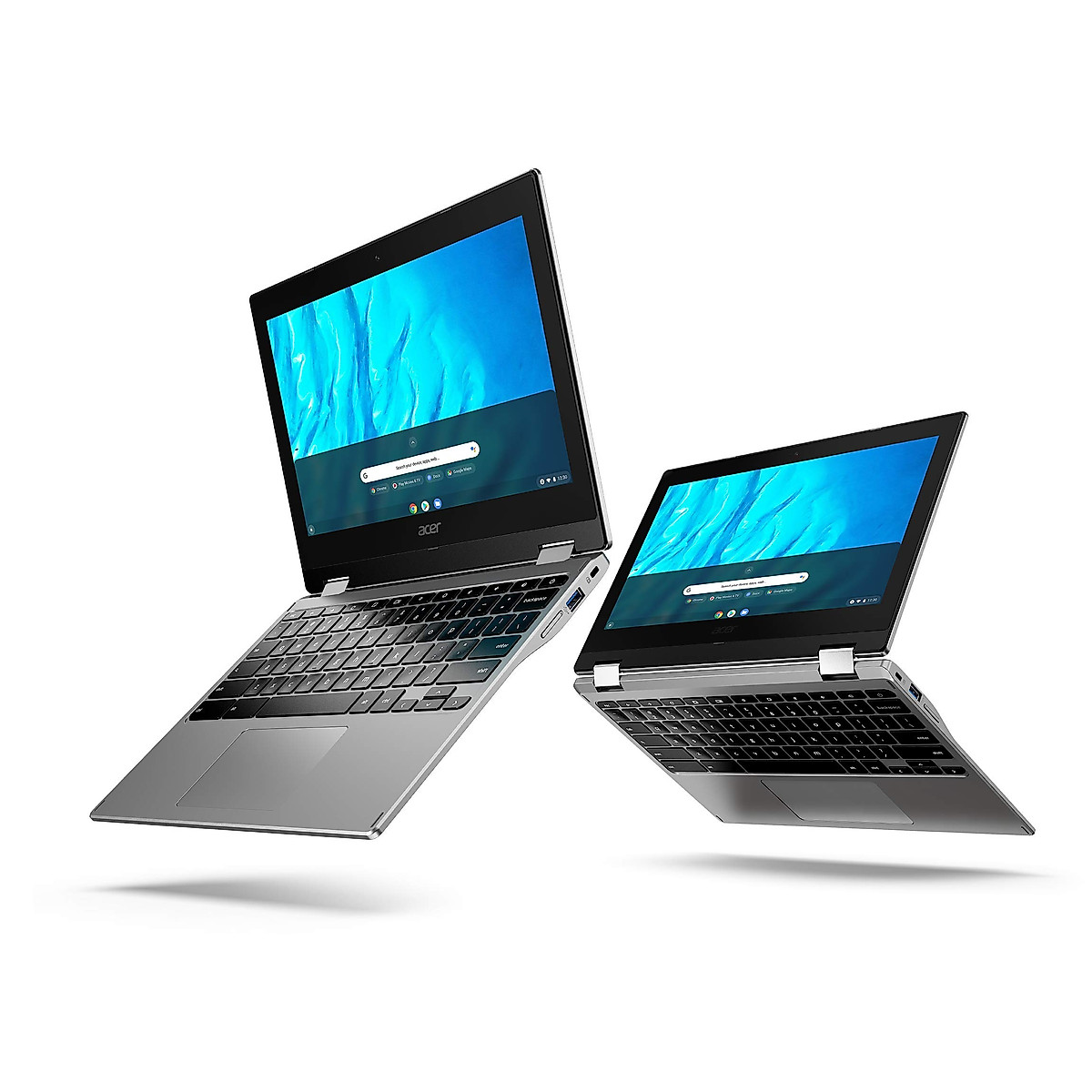 2022 Newest Acer Spin X360 2-in-1 Convertible Chromebook Laptop Student Business, 11.6" HD Touchscreen IPS, MediaTek MT8183C 8-Core Processor, 4GB RAM, 32GB eMMC,Wi-Fi 5, Webcam,Chrome OS+HubxcelCable