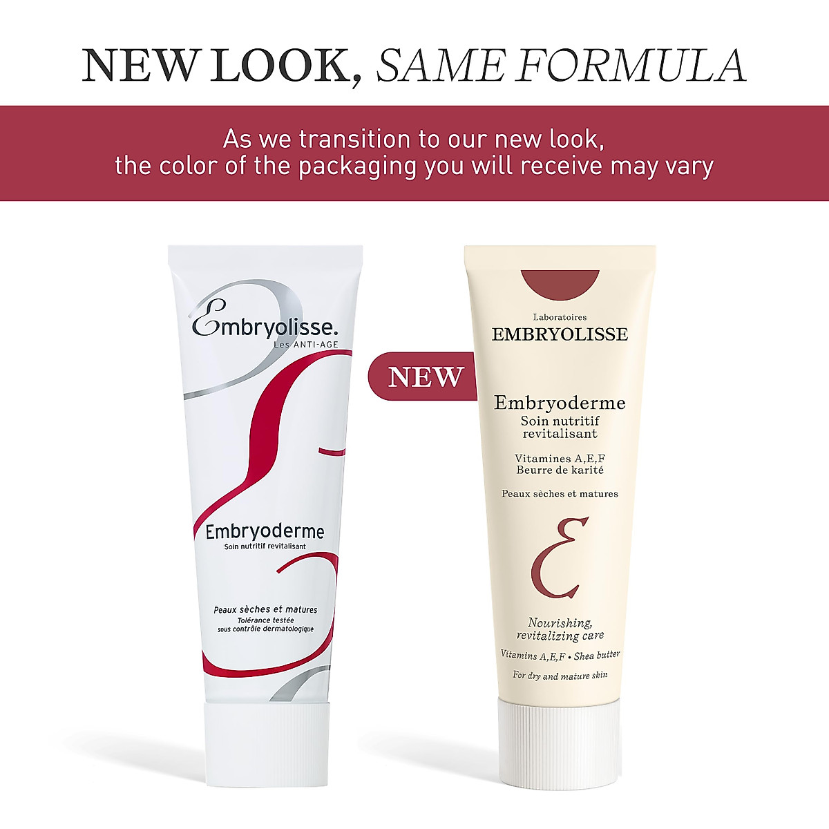 Embryolisse Embryoderme Anti-Aging Face Cream. Anti Aging Firming Moisturizer for Face and Neck, Formulated with Shea Butter, Aloe, Collagen and Elastin. For Dry and Mature Skin, 2.54 Fl Oz