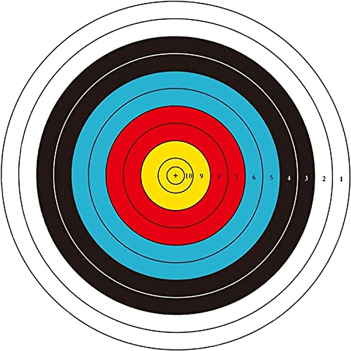 35pcs Standard Archery Target Paper, 40cm 10 Ring Target Face for Indoor 18m Recurve, Barebow, Compound Bow Competition or Practice