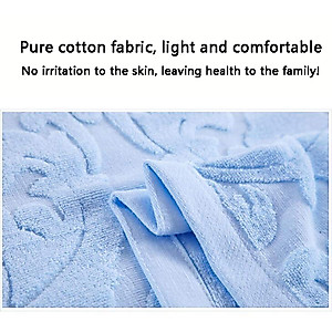 Summer Duvet Towel Blanket, 180 * 220 cm Lightweight Cooling Breathable Towel Quilt Summer Blanket Air Conditioning Blanket 100% Cotton Terry Cloth,Green