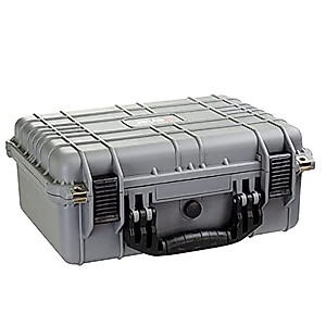 Eylar Standard 16" Gear, Equipment, Hard Camera Case Waterproof with Foam TSA Standards (Gray)