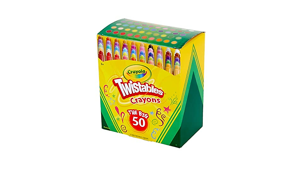 Crayola Mini Twistables Crayons Kit - 50 Vibrant, Travel-Friendly Colors