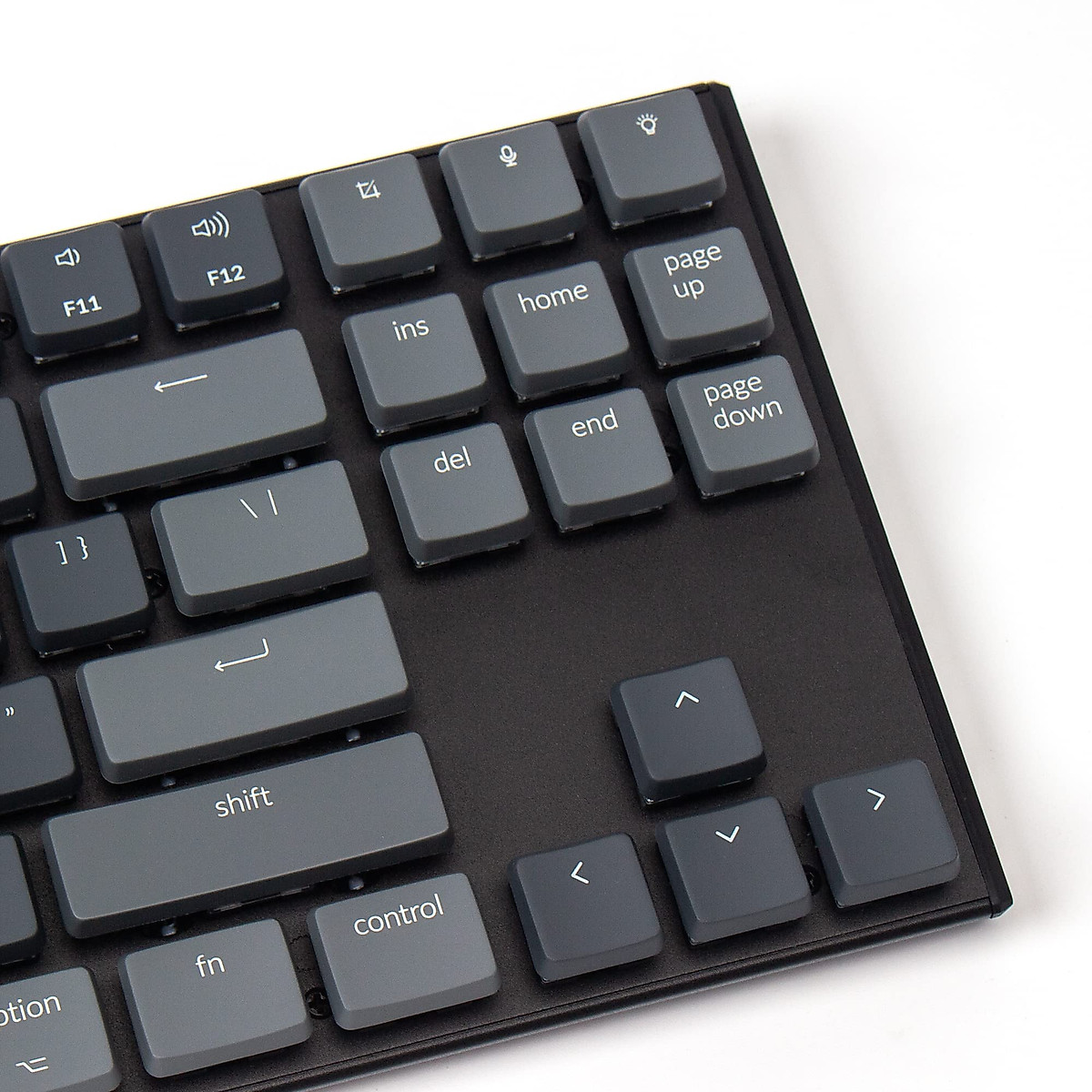 Keychron K1 RGB Hot-swappable Tenkeyless Layout Ultra-Slim Wireless Bluetooth/Wired USB Mechanical Keyboard for Mac Windows with Low-Profile Keychron Optical Mint Switch Full Aluminum - Version 5