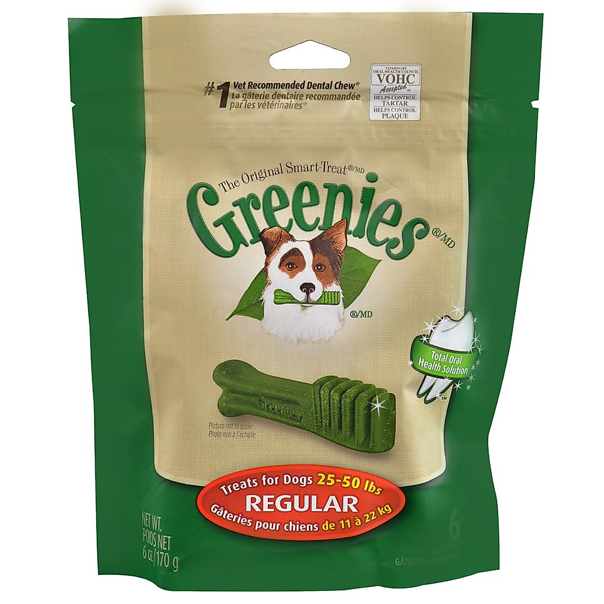 Dog Dental Treat, 6-Ct. Regular