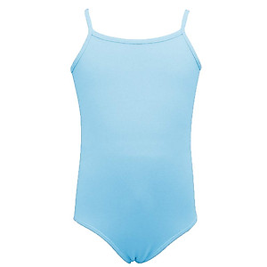 Dancina Girls Leotard Camisole - Body Suit for Gymnastics Training 4 Light Blue