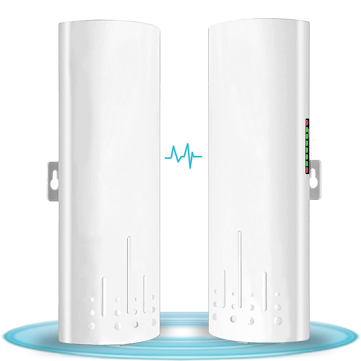 High Brain Wireless Bridge,Outdoor WiFi Access Point Extender,Point to Point,5.8G 300Mpbs Long Range Ineternet Repeater CPE 14DBi Antenna Extend Network & Video Surveillance up to 1.86 Miles 2 Pack