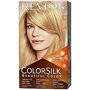 Revlon ColorSilk Beautiful Color, 81 Light Blonde1 kit (Pack of 4)