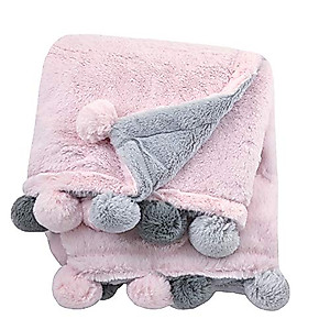 Just Born Boys and Girls Newborn Infant Baby Toddler Nursery Dream Super Soft Plush Receiving Swaddle Blanket, Pink, One Size