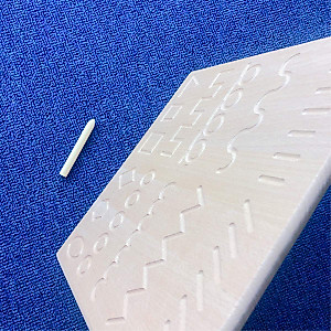 Mfumyy Montessori Alphabet Number Tracing Boards Double Sided Wooden Learn to Write ABC 123 Board Writing Practice Board for Kids Preschool Educational Toy,Homeschool Supplies (Counting+Shape)