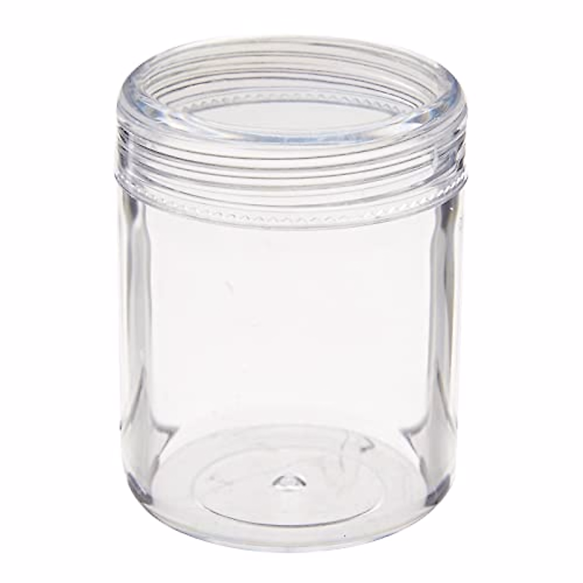 Juvale 35 Pack Plastic Canning Jars with Lids for Slime, Craft Storage, Beauty Products (1.2 oz)