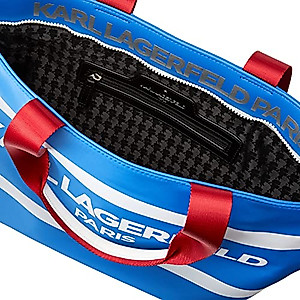 Karl Lagerfeld Paris womens Amour Small Backpack Handbags Tote Blue Stripe Maybelle One Size, Blue Stripe Maybelle, One Size US