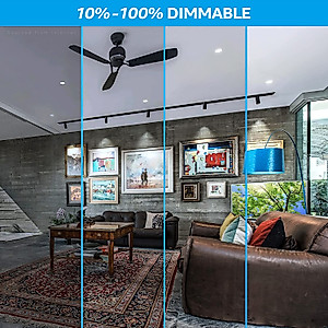 TORCHSTAR GU10 LED Bulbs Dimmable, 500LM 50W Halogen Equivalent, 5000K Daylight, 40° Beam Angle Spot Light Bulb for Recessed Lighting Track Lighting, UL & Energy Star Listed, Pack of 6