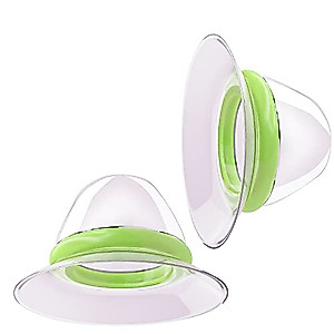 Nipple Corrector - Nipple Aspirators - Nipple Puller or Extender - Super Strong Adsorption for Breastfeeding Mom with Flat or Inverted Nipples Softly Wear Day and Night BPA Free (Green)