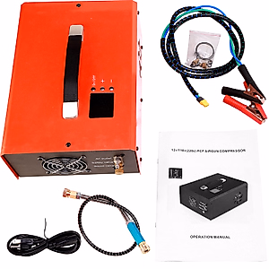 Digital Auto Stop PCP Air Compressor 4500psi 12V 110V Auto Shut Off PCP Compressor Oil And Water Free For Paintball Tank PCP Airgun And Mini Scuba Tank