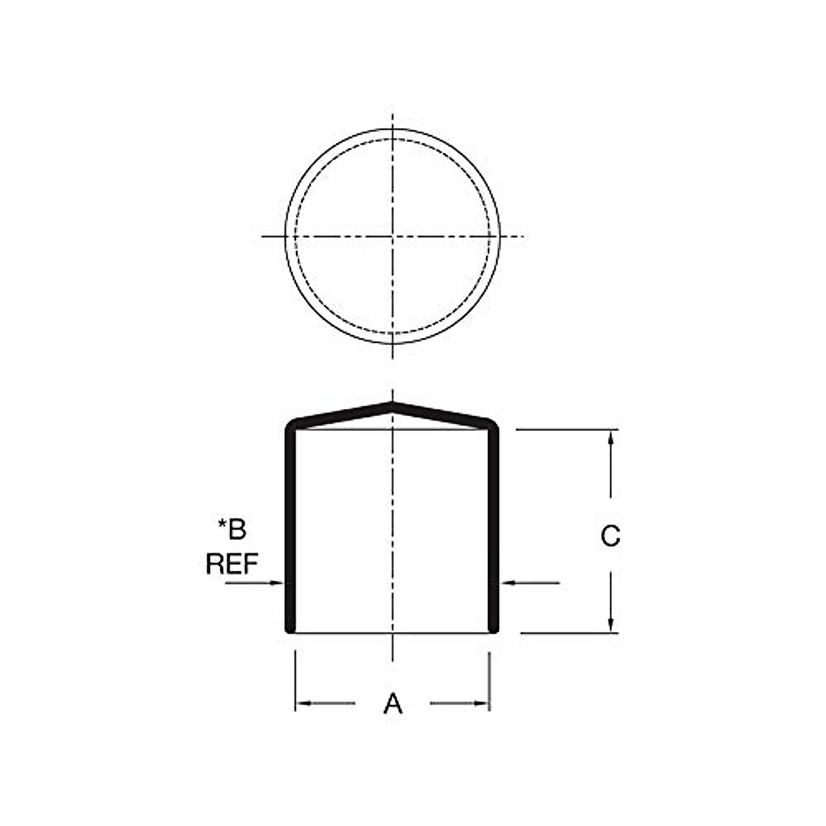 (Pack of 10) CAPLUGS (VC-1250-16) 1 1/4"-1 5/16" - Round Black Vinyl Flexible End Cap | for 1.125 Inch OD Pipe Post Tubing Rod Cover -1" Inside Height | by SBD