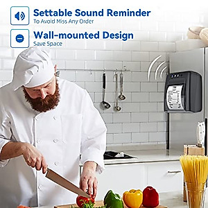 Itari Thermal Receipt Printer, POS Printer Support USB/Serial/Ethernet(LAN) and Cash Drawer for Android, Windows, Mac, Linux and Chromebook with Auto-Cutter and Alarm Reminder (Black)