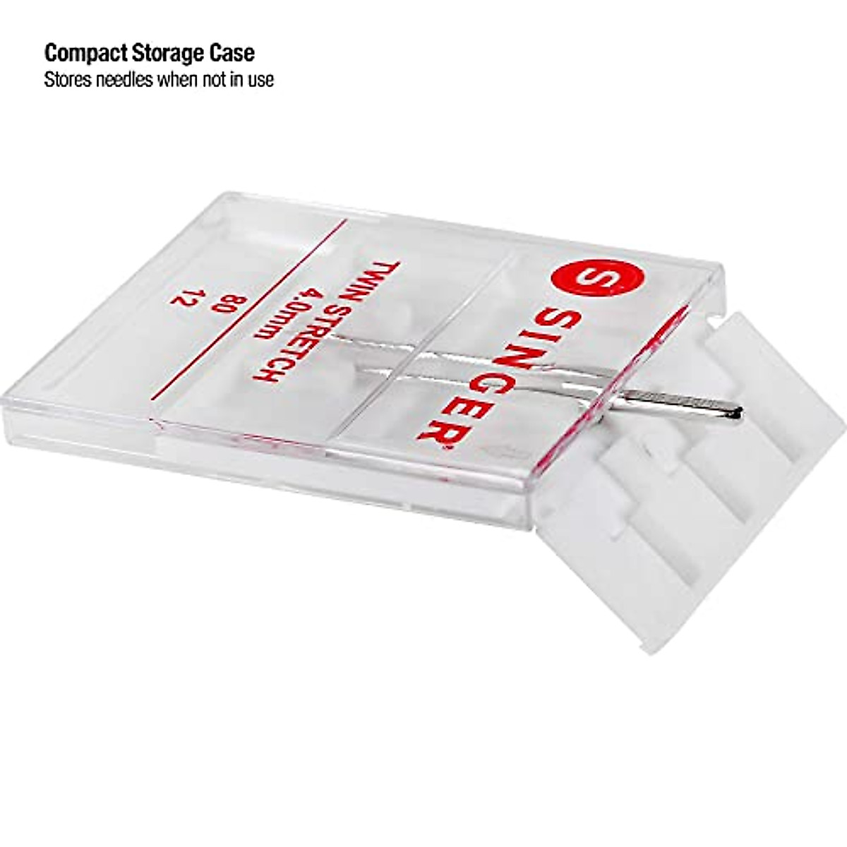 SINGER 04719 Universal Twin Stretch Sewing Machine Needle, 4.0mm