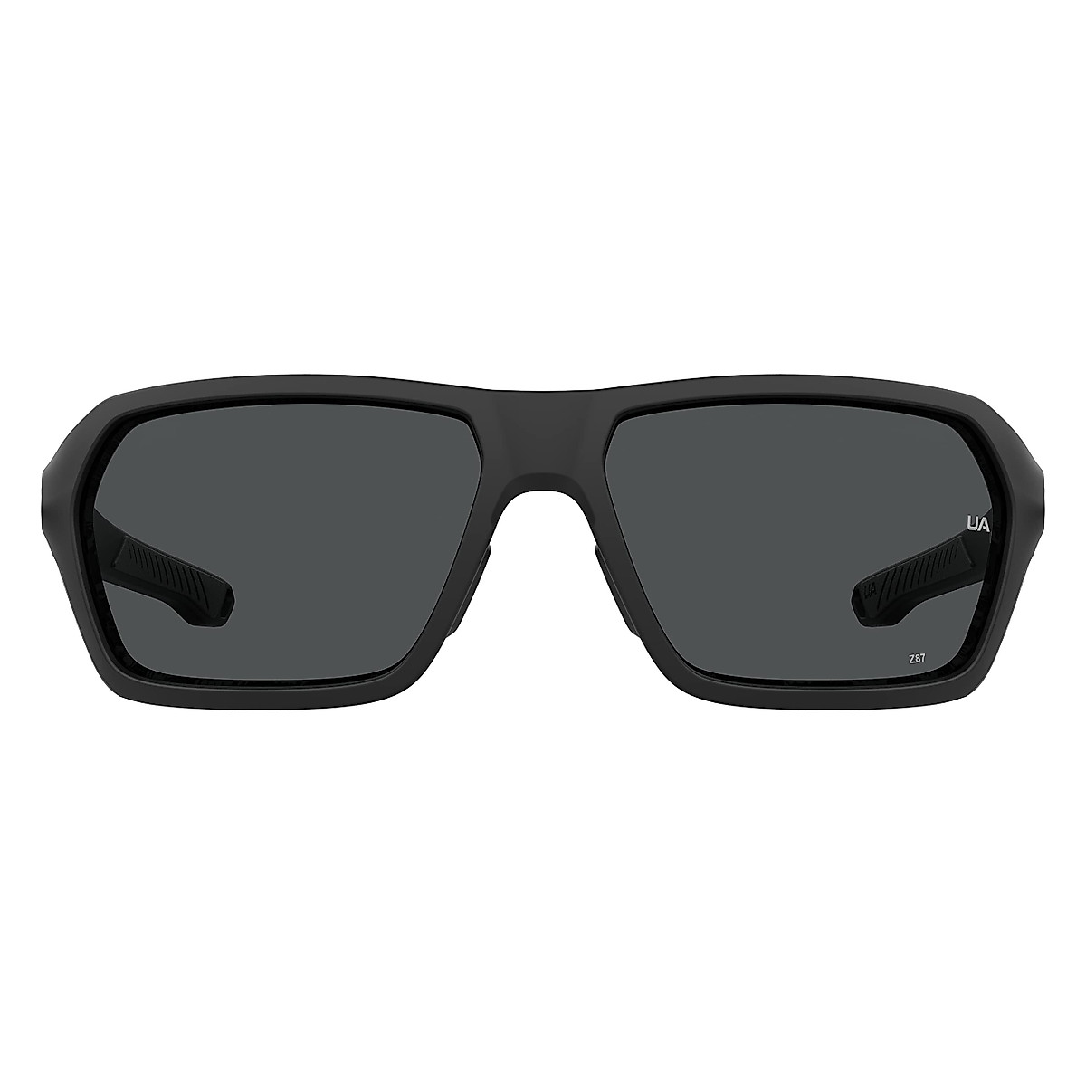 UA Recon Square Sunglasses, Matte Black Frame w/ Gray Lenses (1374555)