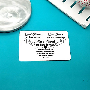 Xiahuyu Best Friend Gift Friendship Gifts for Best Friend,Best Friend Wallet Card,Birthday Gifts for Best Friend,Thanksgiving Christmas Day Gifts for Best Friend