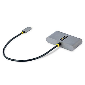 StarTech.com 4-Port USB-C Hub with 100W Power Delivery Pass-Through - 2X USB-A + 2X USB-C - 5Gbps - 1ft (30cm) Long Cable - Portable USB Type-C to USB-A/C Hub - USB-C Splitter (5G2A2CPDB-USB-C-HUB)