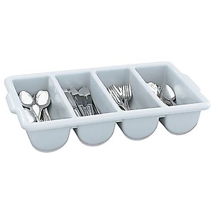 Vollrath Cutlery Holder,4 Compartment,Gray,52654