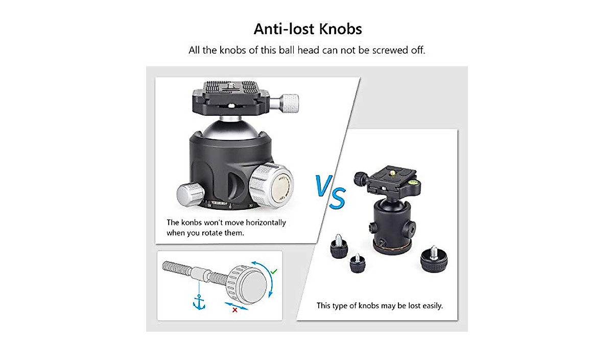 ARTCISE LB52 Low Profile Ball Head for Stable Shooting
