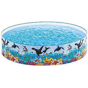 Intex 8ft X 18inch Snapset Pool for Kids with Whales & Dolphins Design