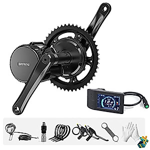 BAFANG BBS02B 48V 750W Mid Drive Kit for 68MM Bottom Bracket, 8Fun Electric Bike Mid Mount Motor with 500C Display & 44T Chainring, eBike Conversion for Mountain Road Commuter Bicycle (NO Battery)