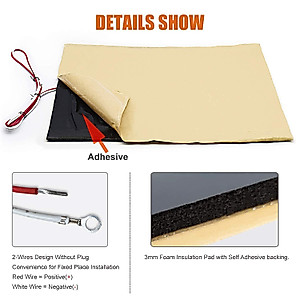 Facon RV Holding Tank Heater Pad, Up to 50 Gallons Fresh Water/Grey Water/Black Water Holding Tank Heating Pad with Automatic Thermostat Control